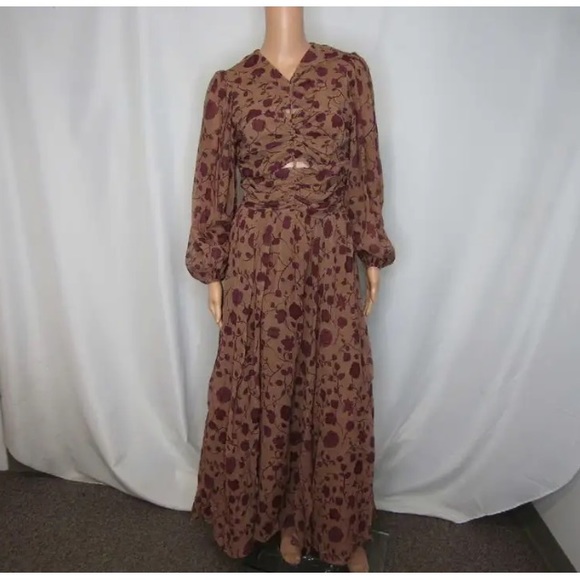 Anthropologie | Dresses | Nwt Magali Pascal Midi Maxi Long Sleeve ...